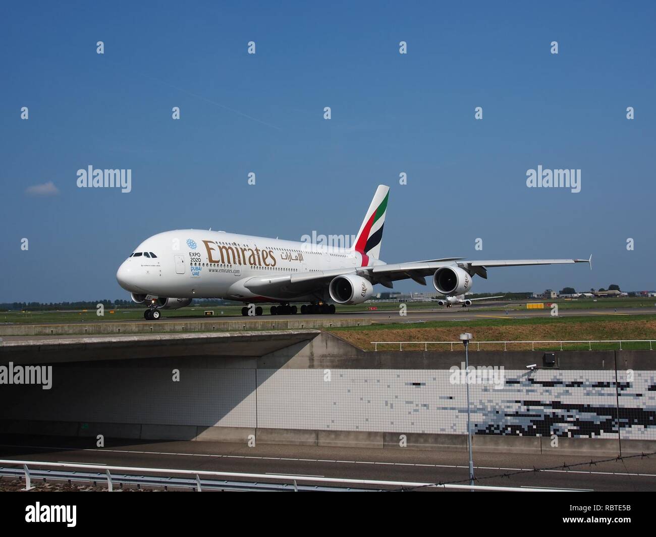 A6-EEC Emirates Airbus A380-861 - cn 110 at Schiphol (Amsterdam Airport ...