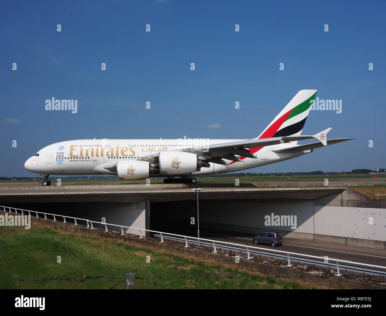 A6-EEC Emirates Airbus A380-861 - cn 110 at Schiphol (Amsterdam Airport ...