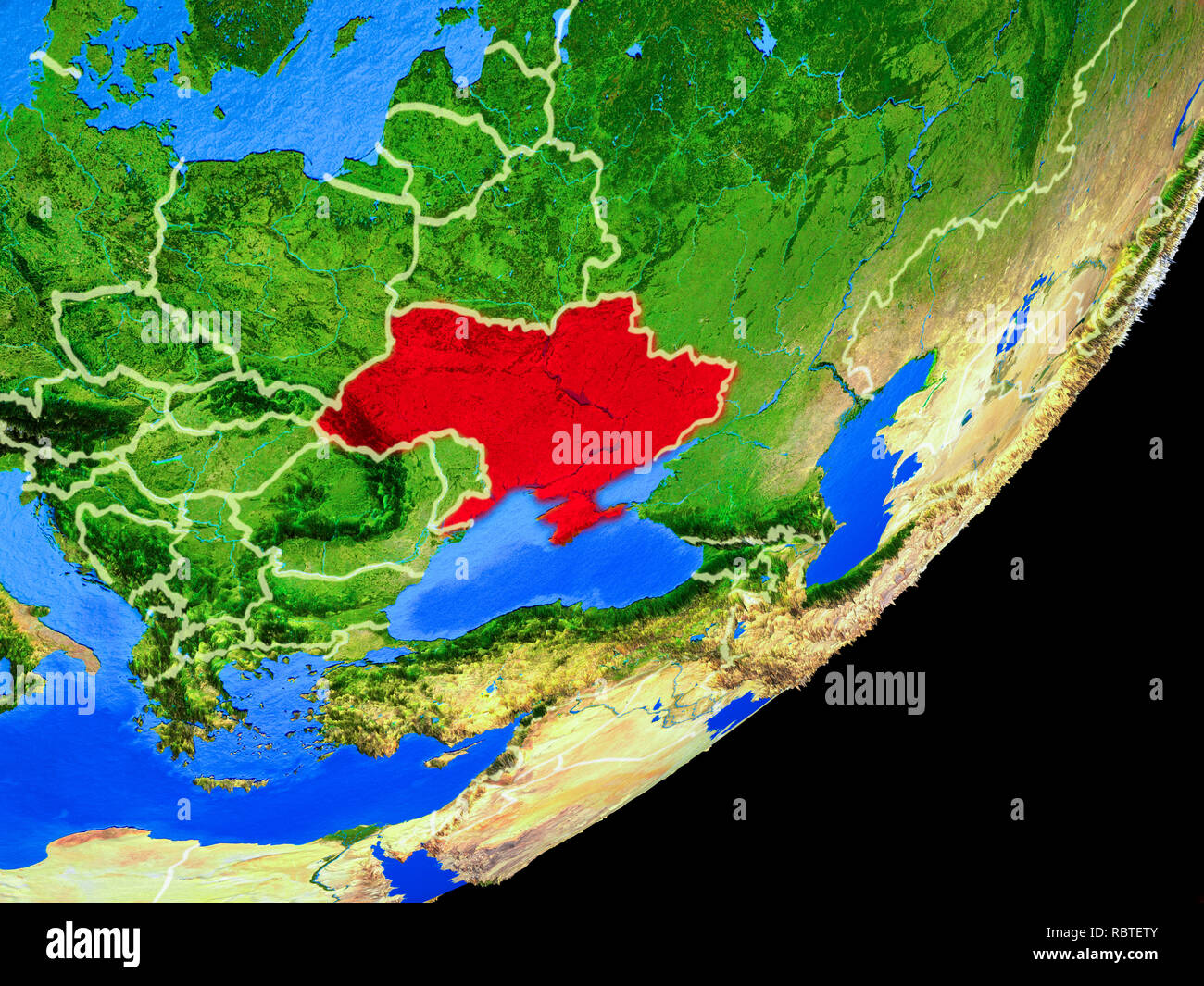 Ukraine highly detailed political hi-res stock photography and images ...