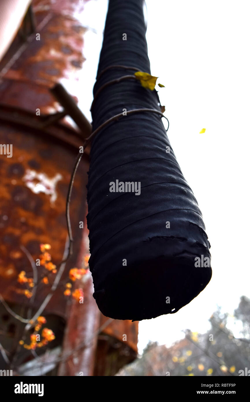 Vines around tube Stock Photo - Alamy