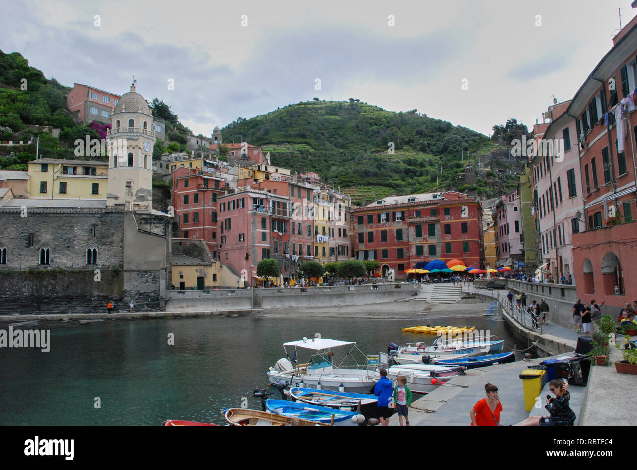 Beautiful view of Vernazza .Is one of five famous colorful villages of ...