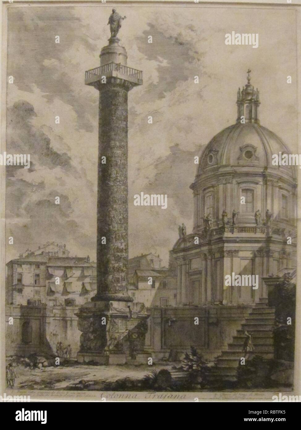 'Column of Trajan' from 'Views of Rome' by Giovanni Battista Piranesi ...