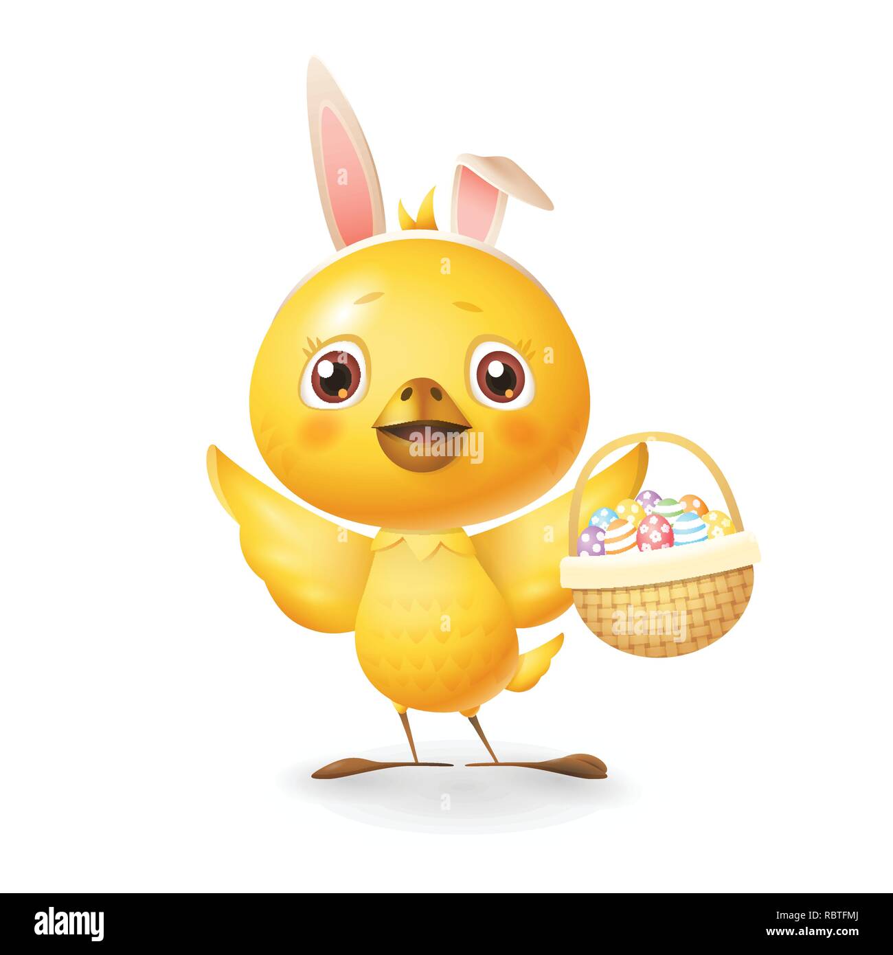 Vector illustration little chicken cartoon hi-res stock photography and ...