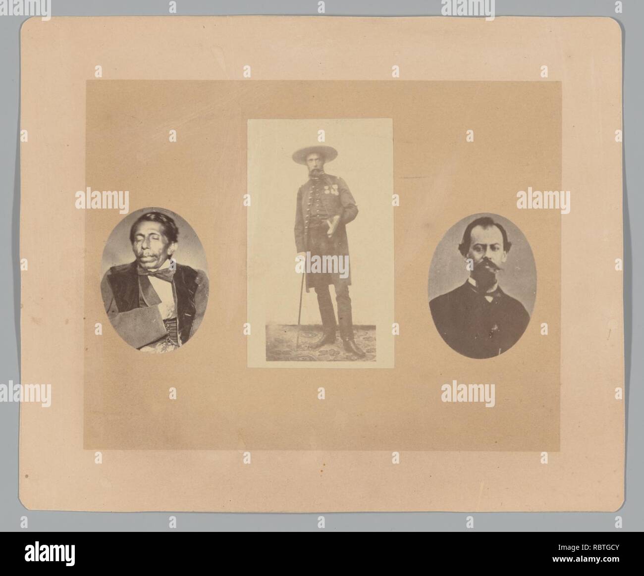 -General Tomas Mejia, Emperor Maximilian, General Misamon Stock Photo ...