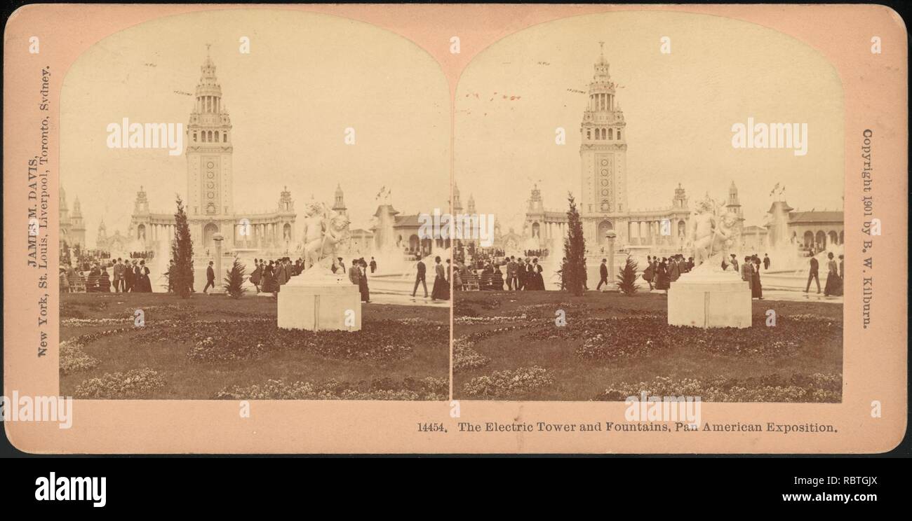 -Group of 3 Stereograph Views of the 1901 Pan American Exposition ...
