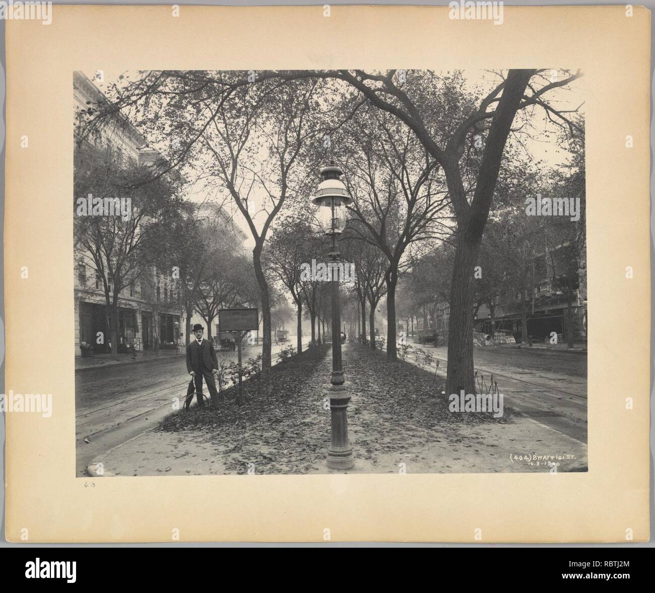 -Interborough Rapid Transit (IRT) Construction, Broadway Looking North ...