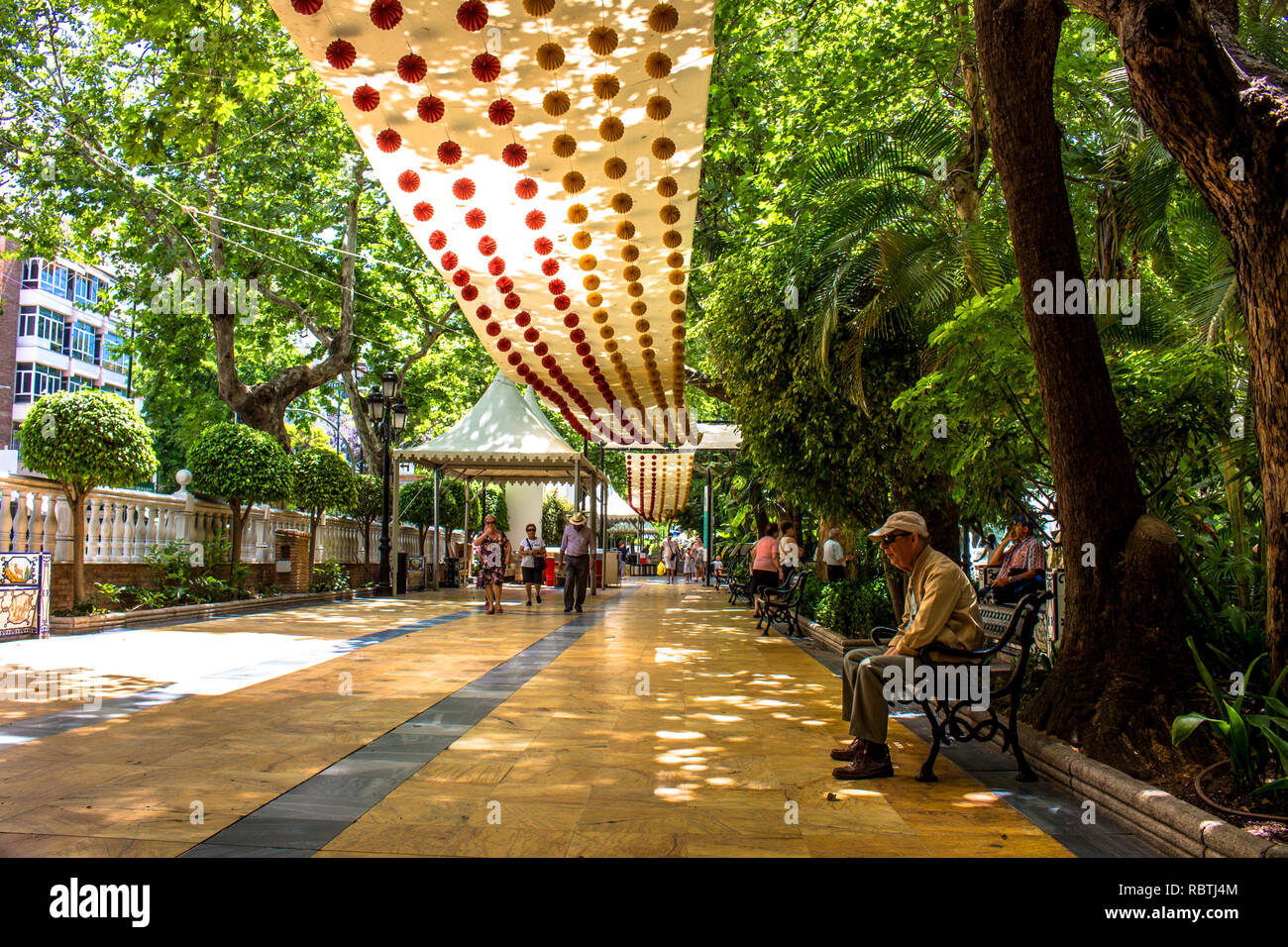 Park. Alameda Park Marbella. Malaga province, Andalusia, Spain. Picture ...