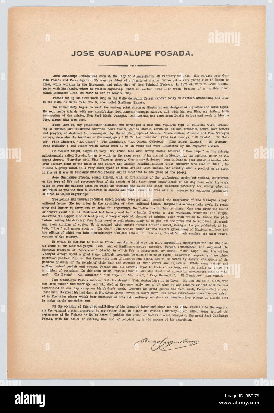 'José Guadalupe Posada- 36 Grabados' (Mexico, 1943 Stock Photo - Alamy