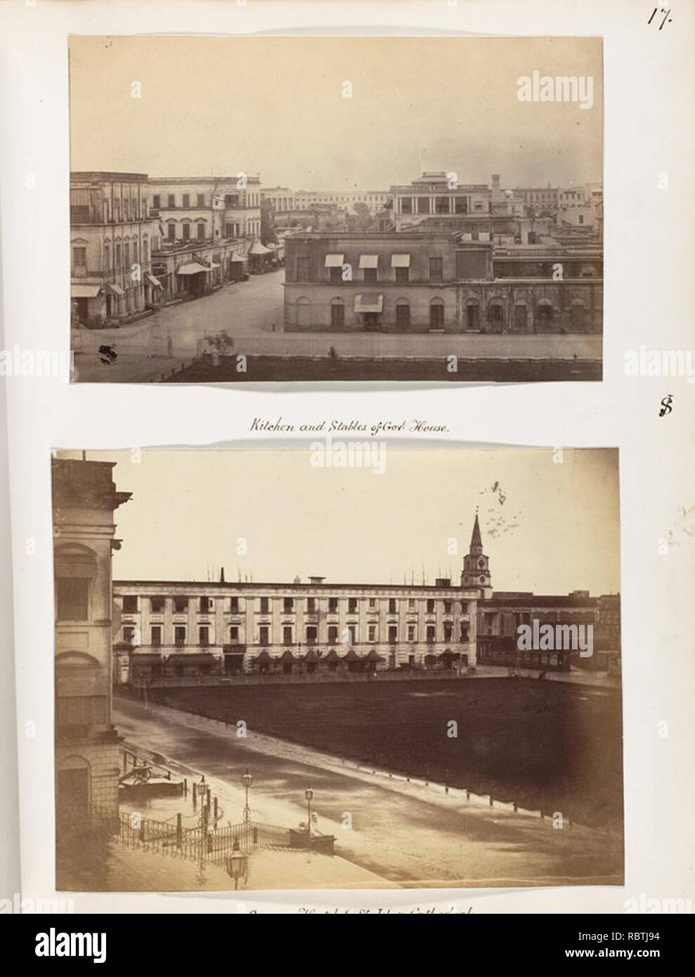 -Kitchen and Stables of Government House, Calcutta Stock Photo - Alamy