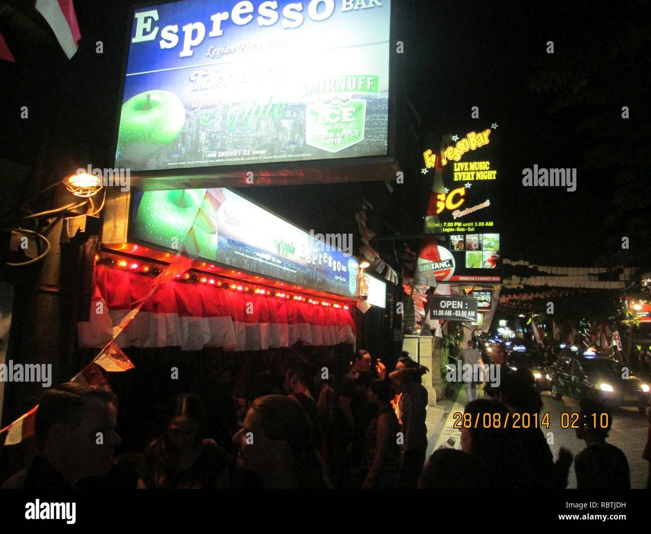 'LEGIAN STREET' in Kuta in Bali Stock Photo - Alamy