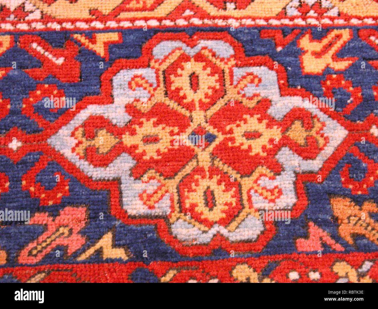 'Ornamental Lotto' carpet Stock Photo - Alamy