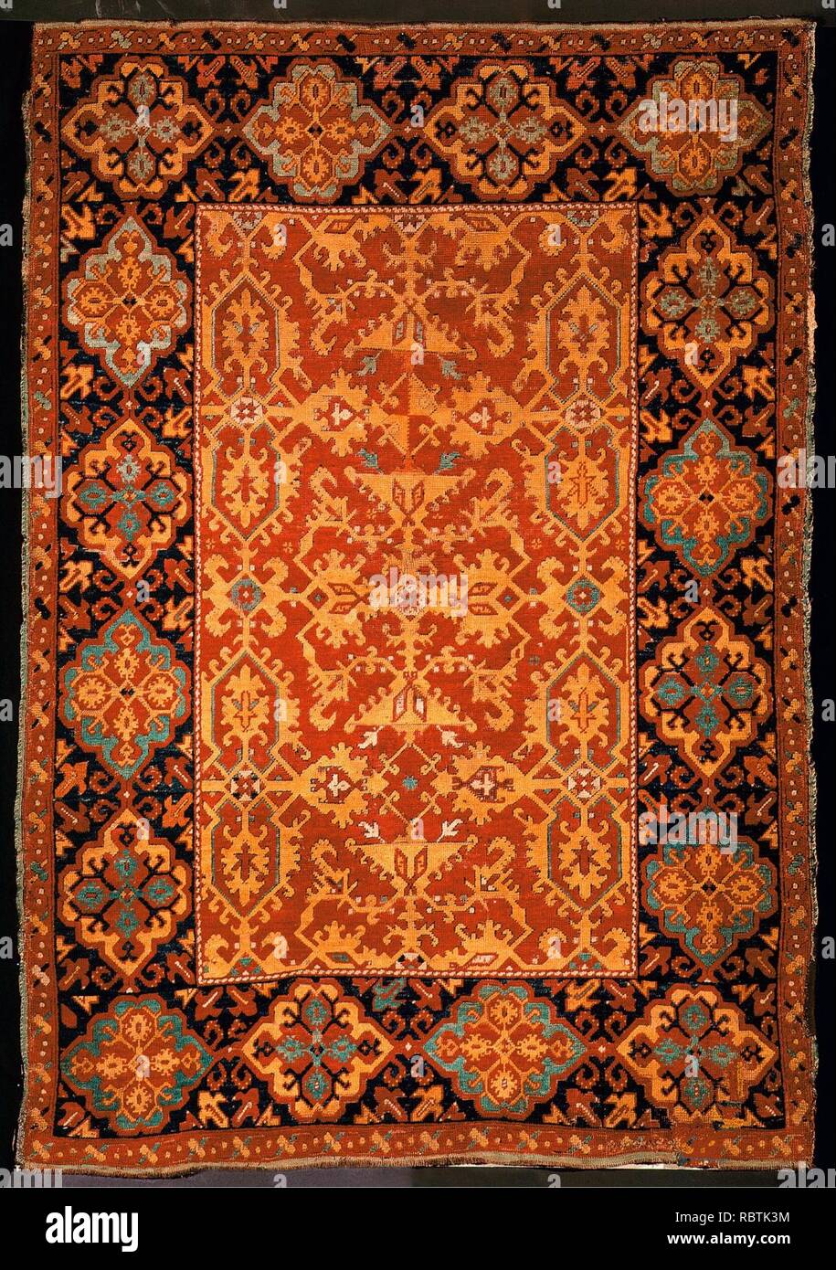 'Ornamental Lotto' carpet Stock Photo - Alamy