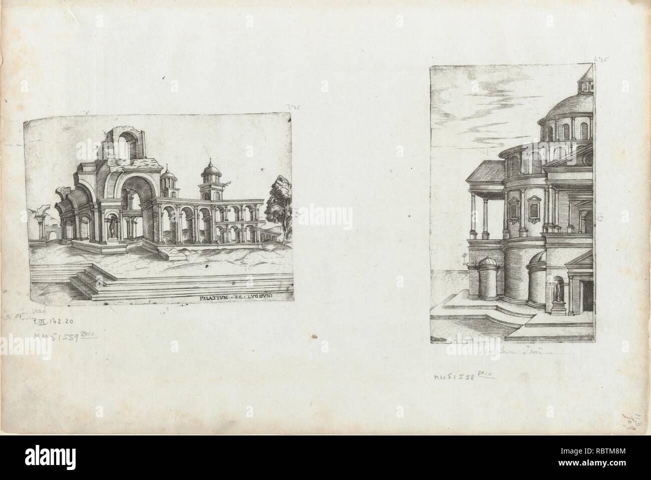 -Templum Saturni - State before name-, from a Series of Prints ...