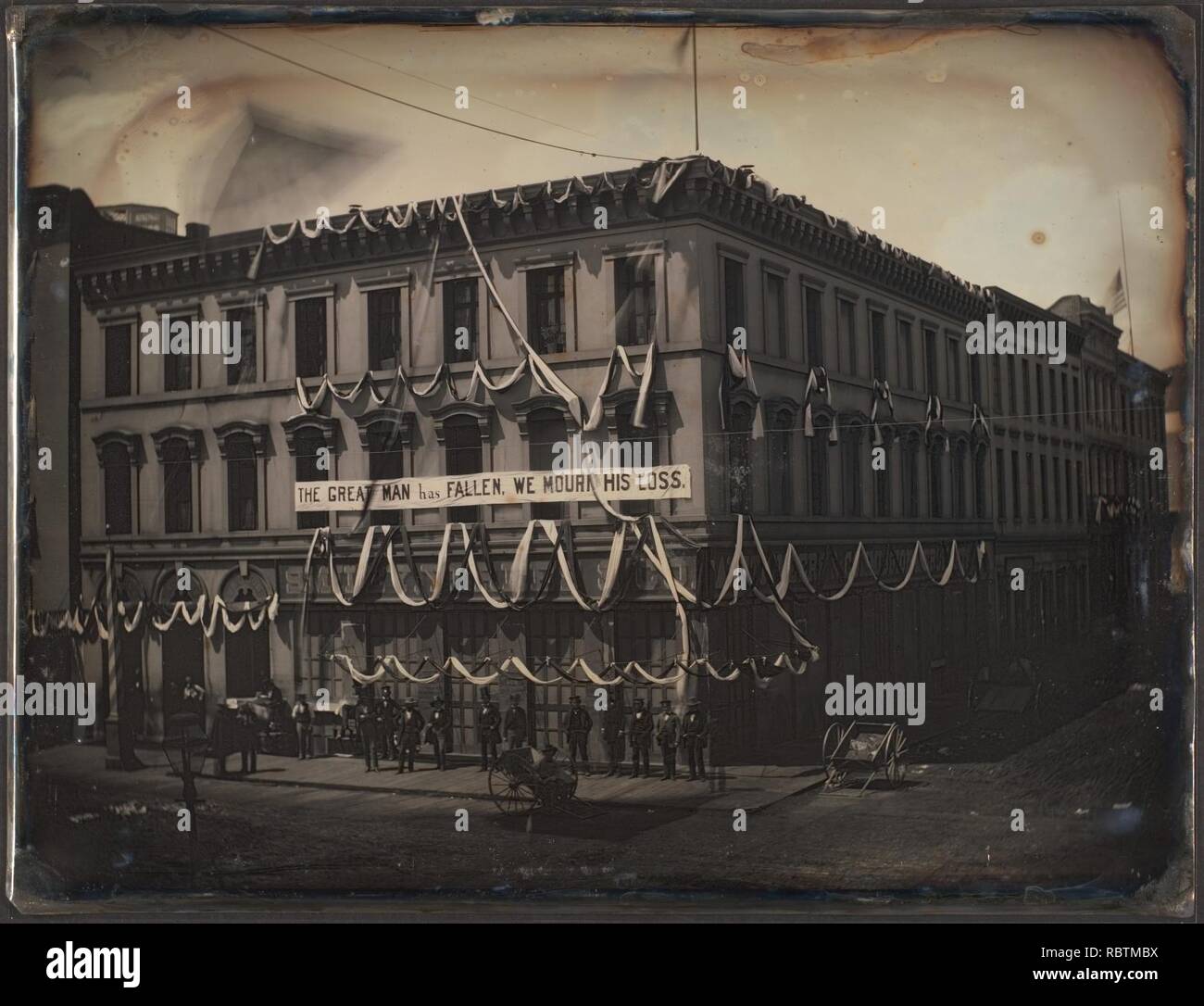 -The Great Man Has Fallen Stock Photo - Alamy