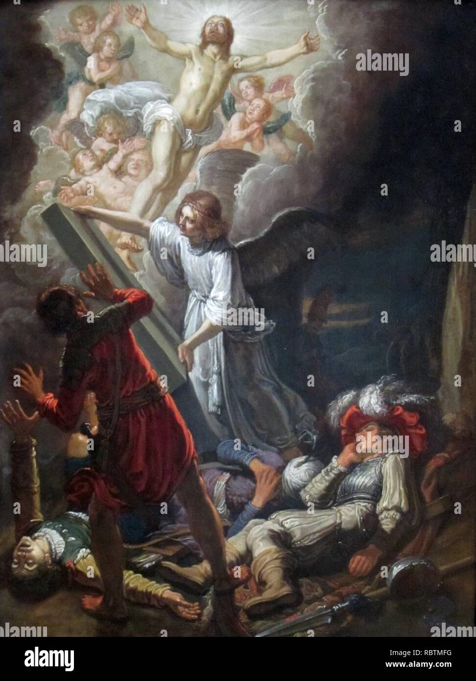 'The Resurrection' by Pieter Lastman, 1612, Getty Center Stock Photo - Alamy