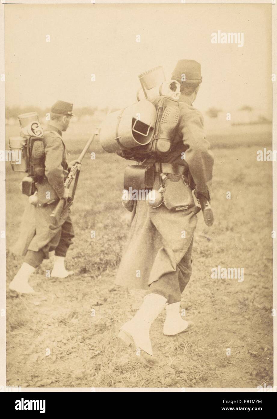 -Two Soldiers Packing Gear Stock Photo - Alamy