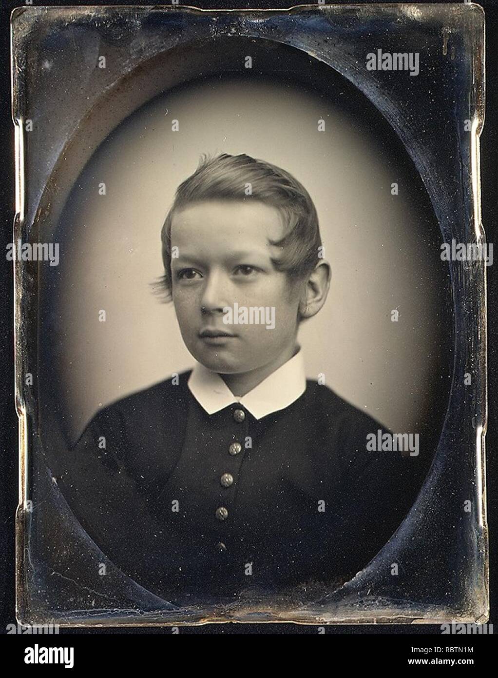 -Unidentified Boy in Dark Suit Stock Photo - Alamy