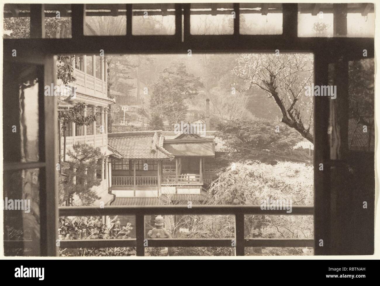 -View Through the Window of a Garden, Japan Stock Photo - Alamy