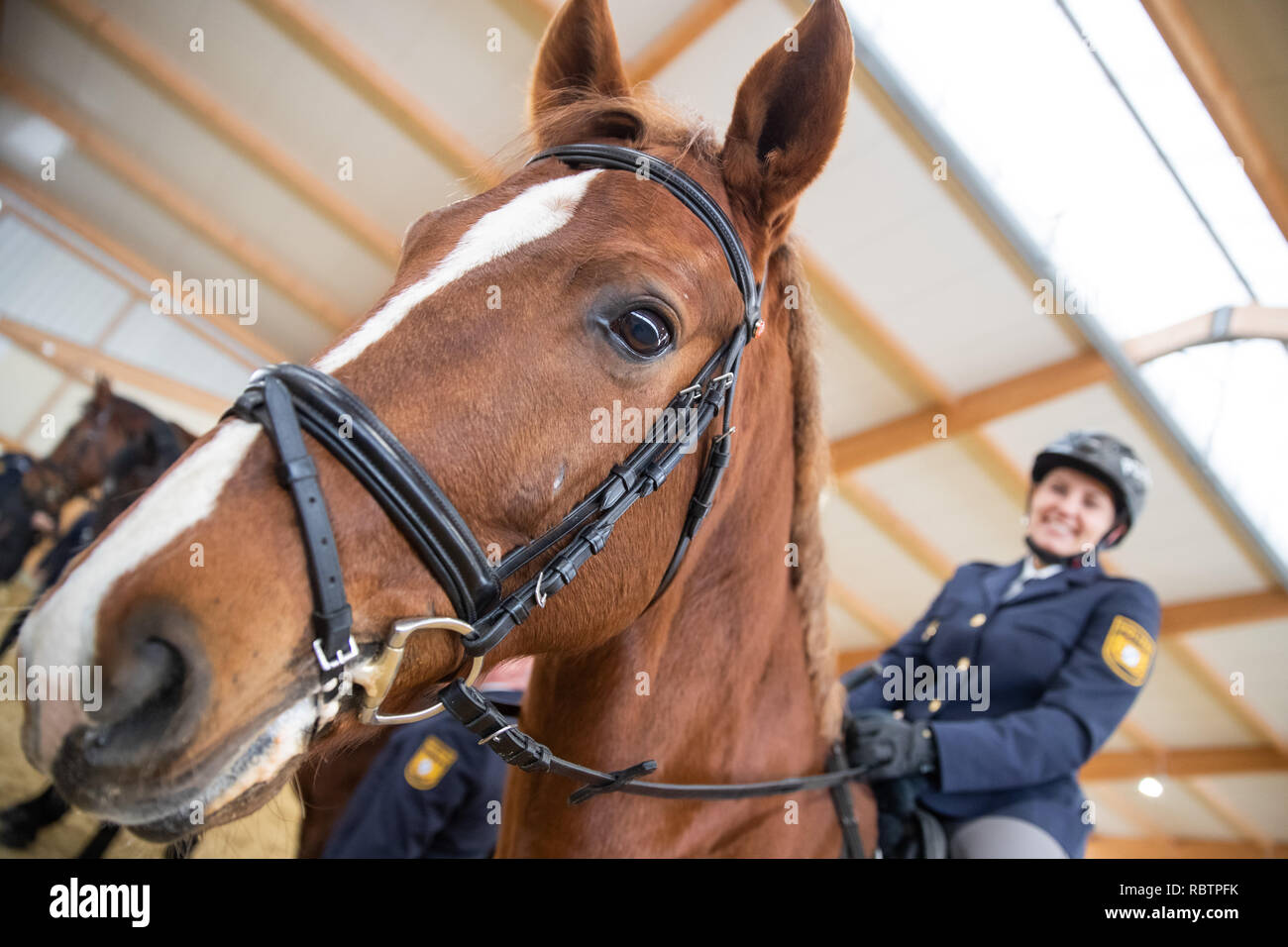 Numberg, Germany. 11th Jan, 2019. Bianca Hilgart, the leader of the ...