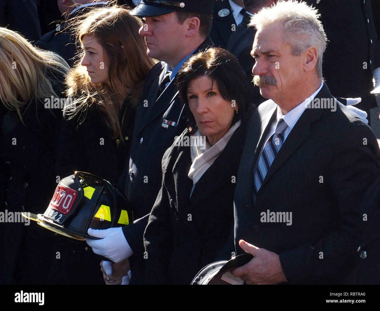 New York, New York, USA. 11th Jan, 2019. Funeral for New York City Firefighter Steven Pollard ...