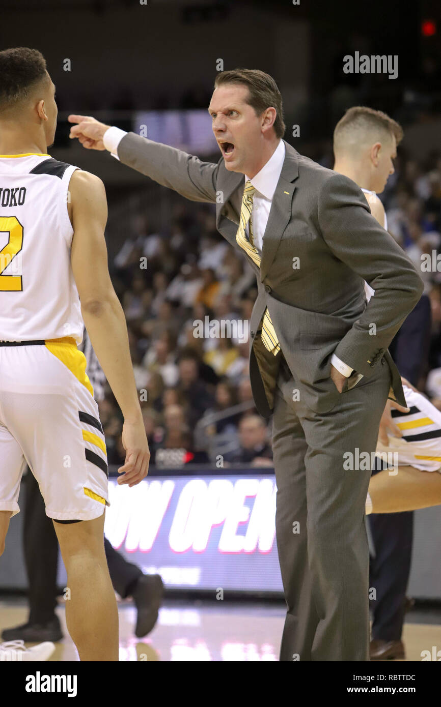 Newport, Kentucky, USA. 11th Jan, 2019. NKU coach John Brannen during ...