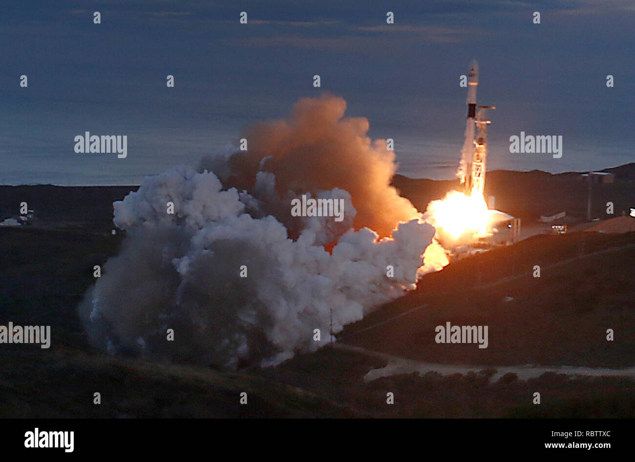 Vandenberg Air Force Base, California, USA. 11th Jan, 2019. SpaceX ...