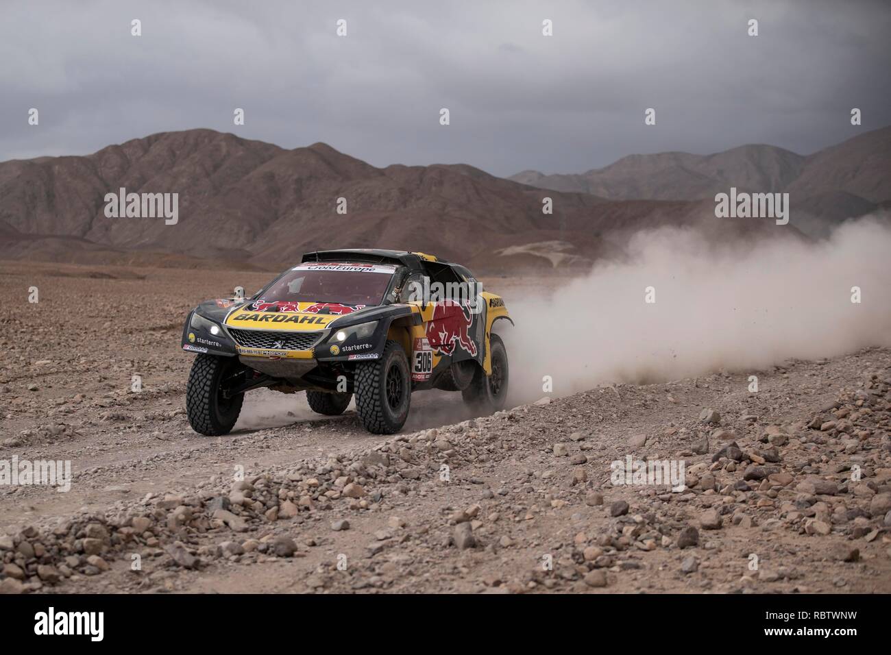 Moquegua, Peru. 11th Jan, 2019. French driver Sebastien Loeb and Monaco ...