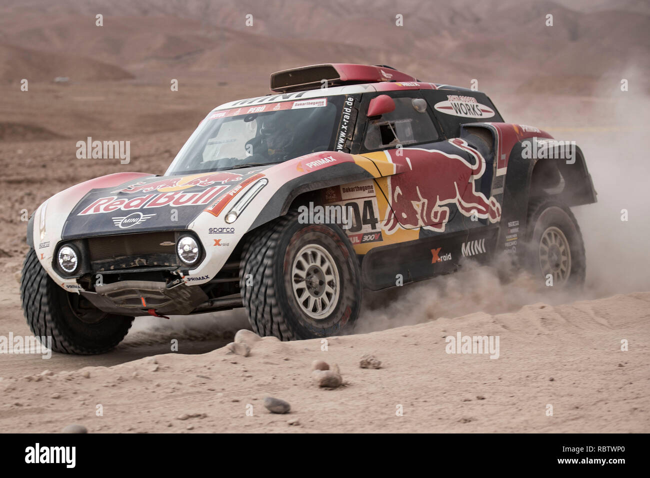 Moquegua, Peru. 11th Jan, 2019. French driver Stephane Peterhansel and ...