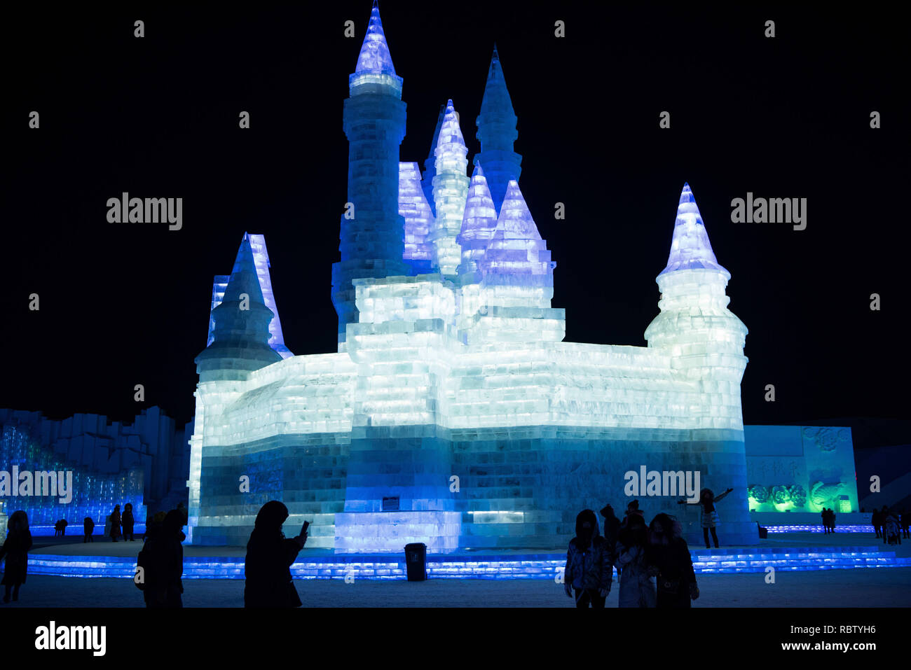 Harbin, Harbin, China. 12th Jan, 2019. Harbin, CHINA-Ice sculptures at ...
