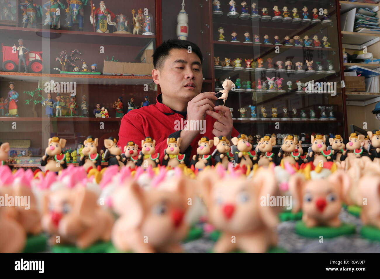 Zoucheng, Zoucheng, China. 12th Jan, 2019. Zoucheng, CHINA-The folk ...