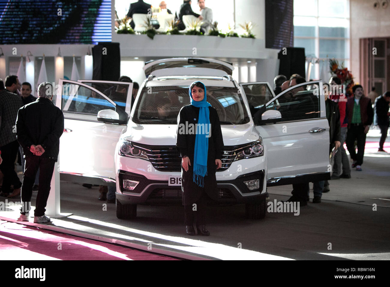 Tehran, Iran. 11th Jan, 2019. People visit the Tehran International ...