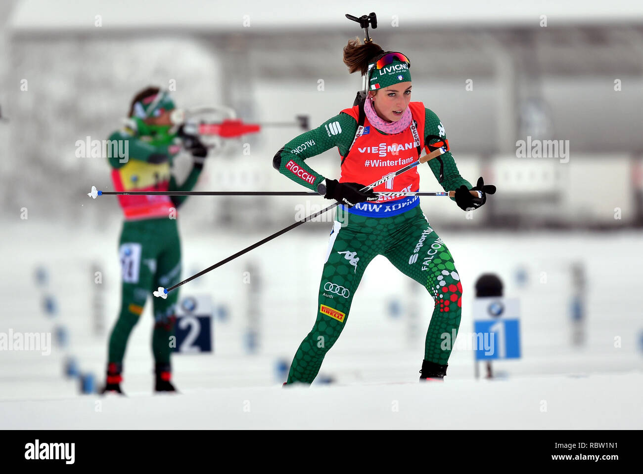 Oberhof, Germany. 12th Jan, 2019. Biathlon, World Cup, pursuit 10 km ...