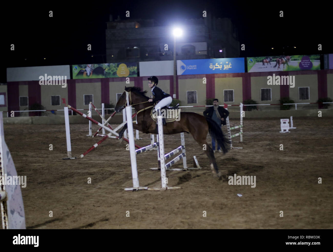 Gaza City, The Gaza Strip, Palestine. 11th Jan, 2019. A Palestinian ...