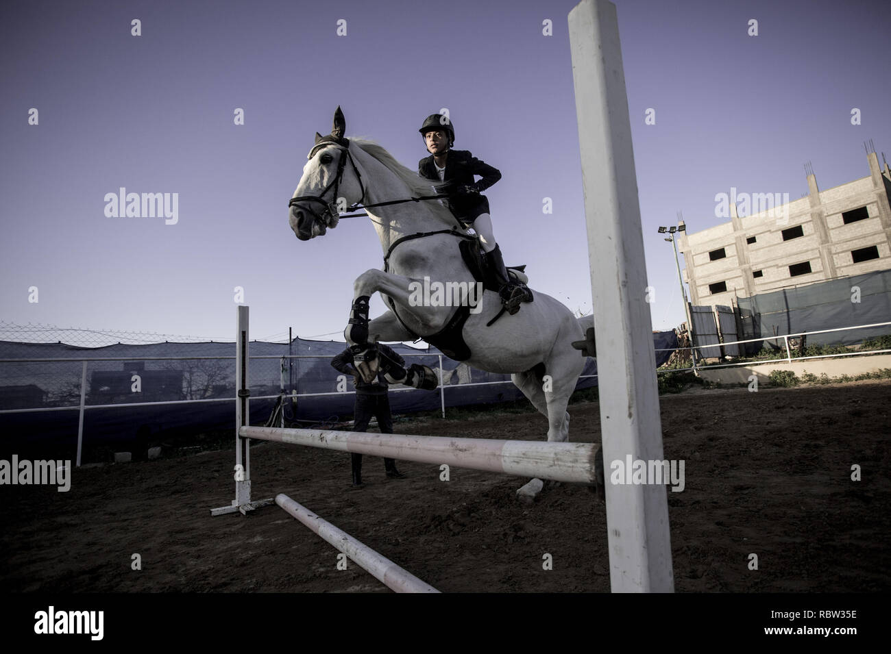 Gaza City, The Gaza Strip, Palestine. 11th Jan, 2019. A Palestinian ...