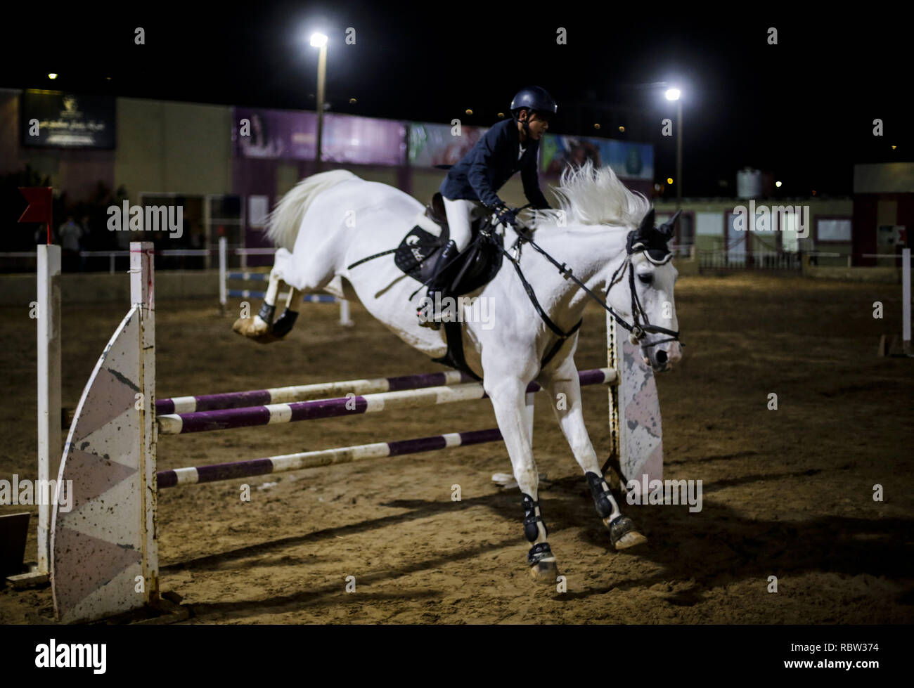 Gaza City, The Gaza Strip, Palestine. 11th Jan, 2019. A Palestinian ...
