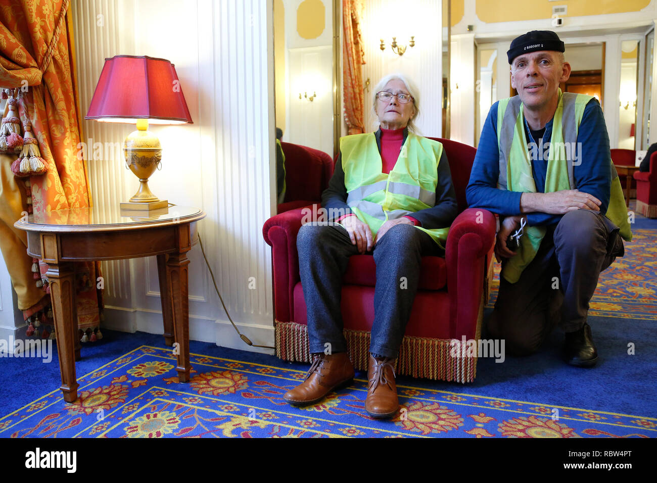 Rome, Italy. 12th Jan, 2019. Patricia Saint-Georges and Yvan Yonnet ...