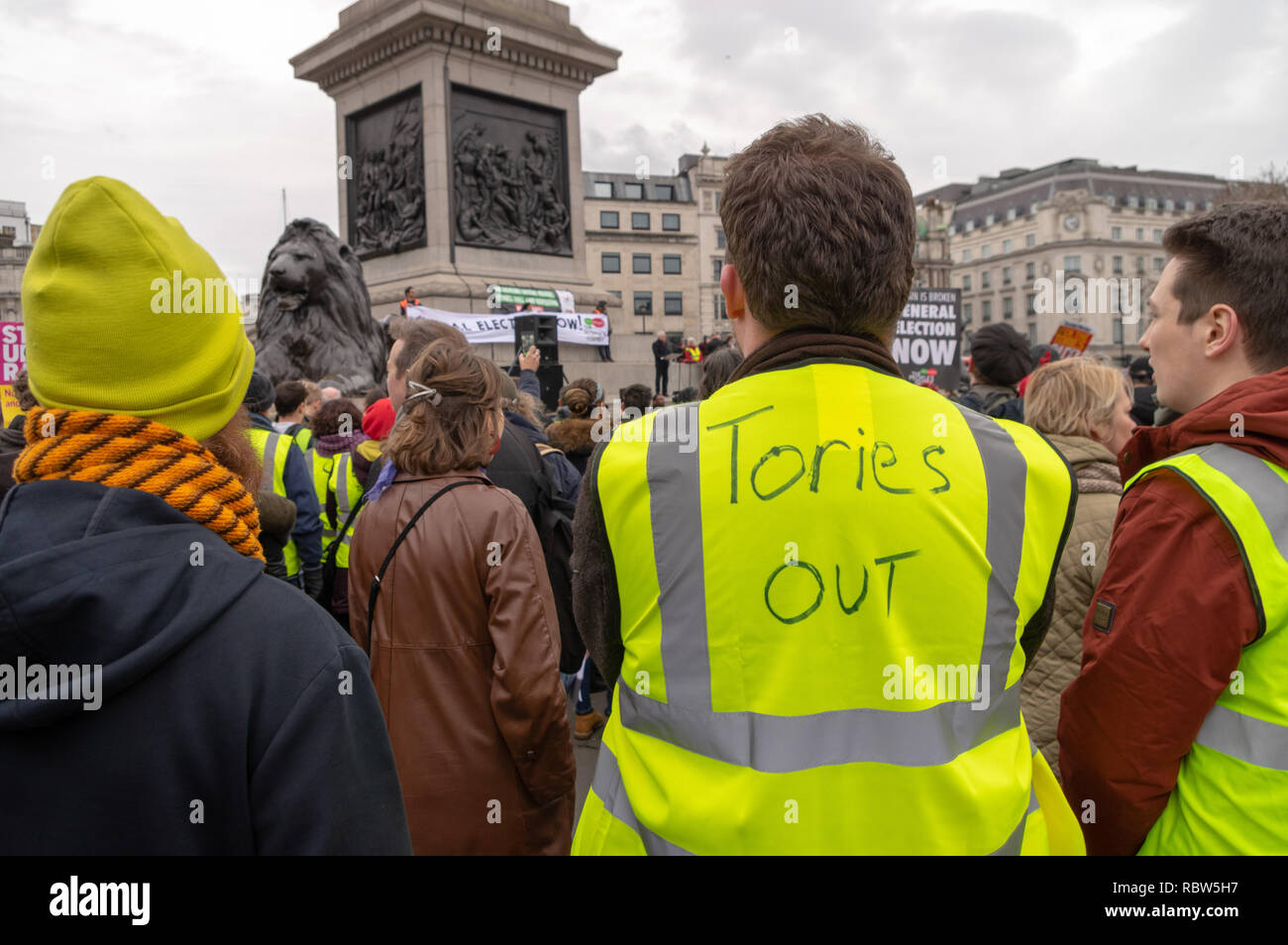 London, UK. 12th January 2019. Labour Party supporters, The General ...