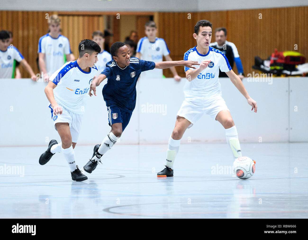 Wuerzburg, Deutschland. 12th Jan, 2019. FC Fulham - Karlsruher SC ...