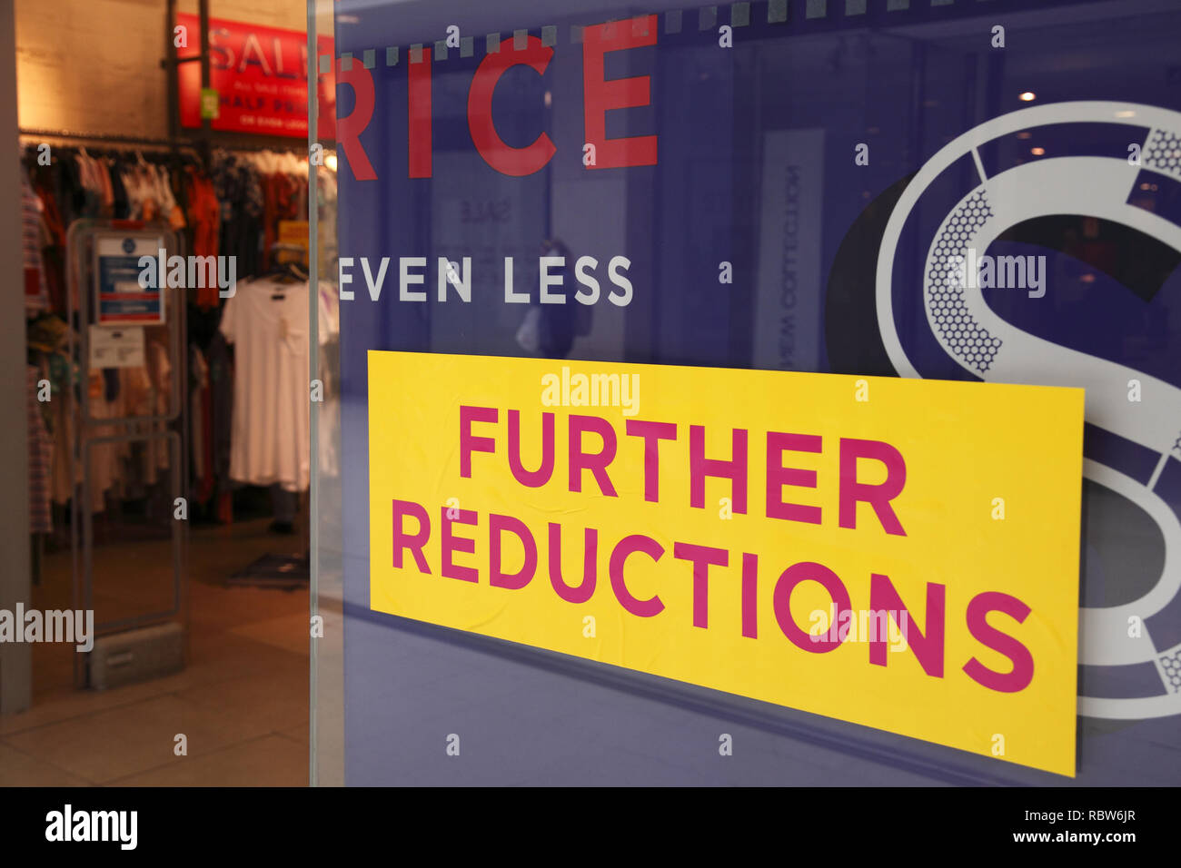 further reduction sign Stock Photo - Alamy