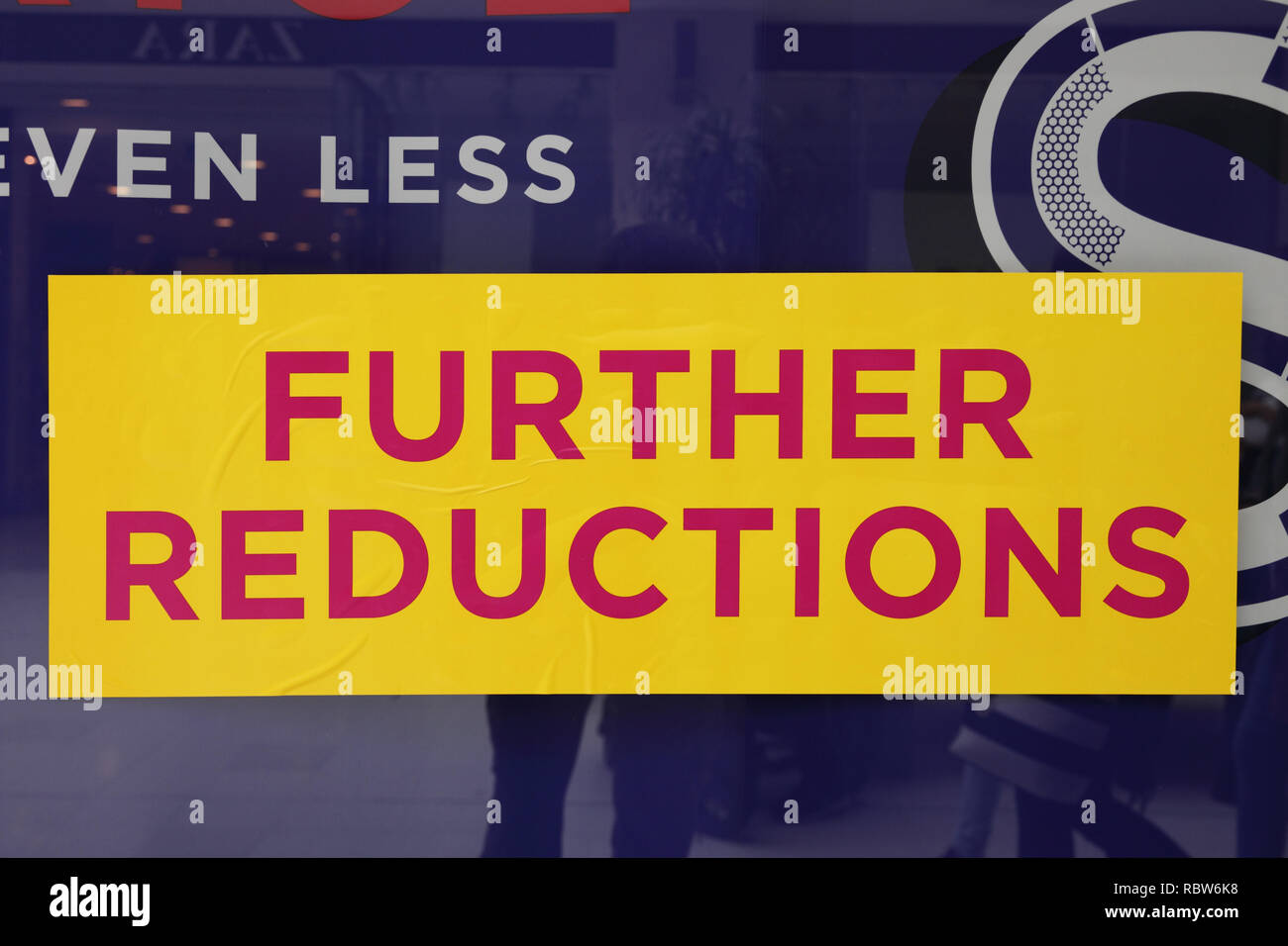 further reduction sign Stock Photo - Alamy