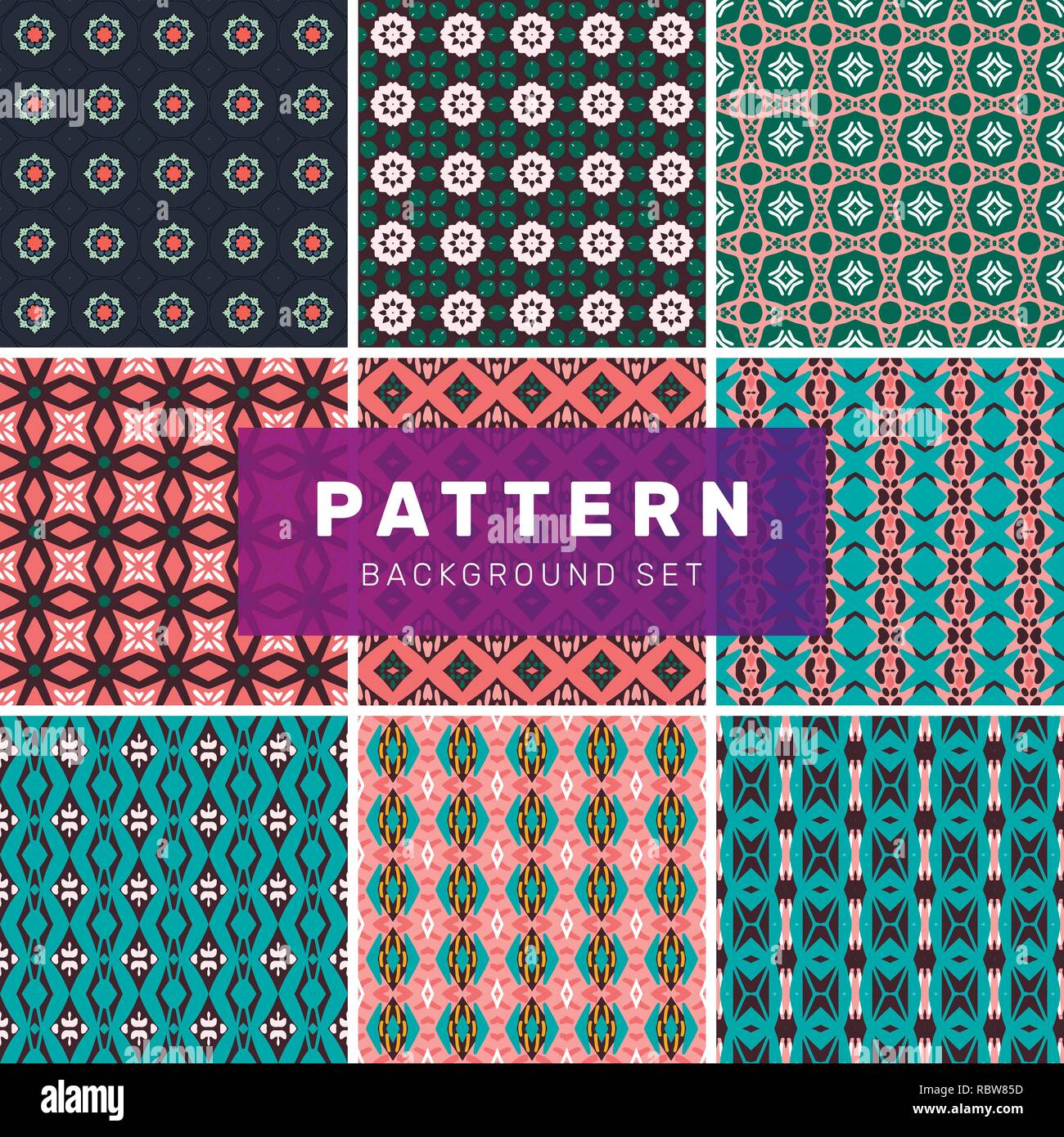 Set of geometric abstract patterns Stock Vector Image & Art - Alamy