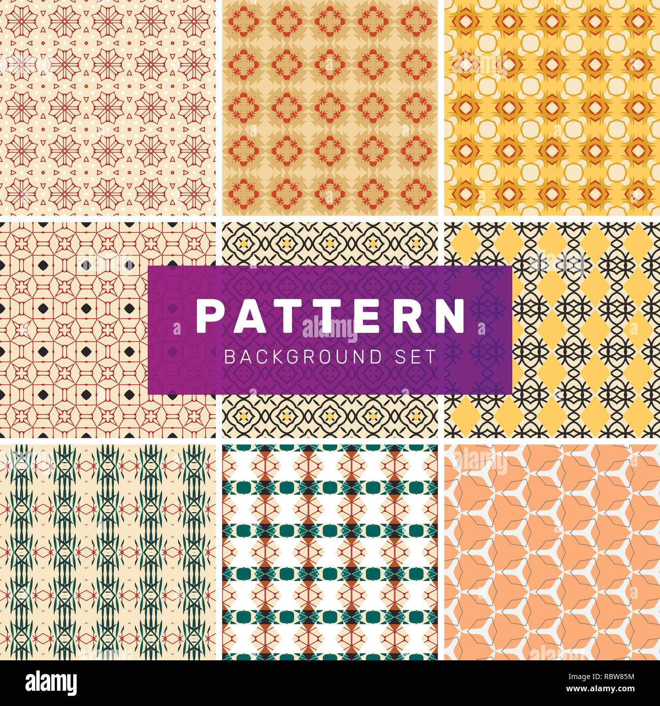 Set of geometric abstract patterns Stock Vector Image & Art - Alamy