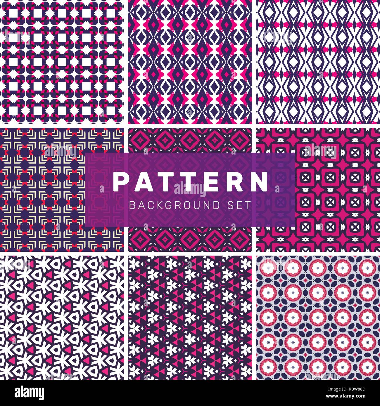 Set of geometric abstract patterns Stock Vector Image & Art - Alamy