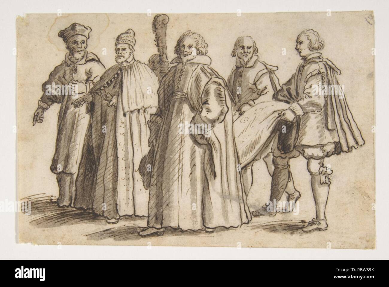 340622 A Doge of Venice with a Cardinal, a Councillor and Servants ...