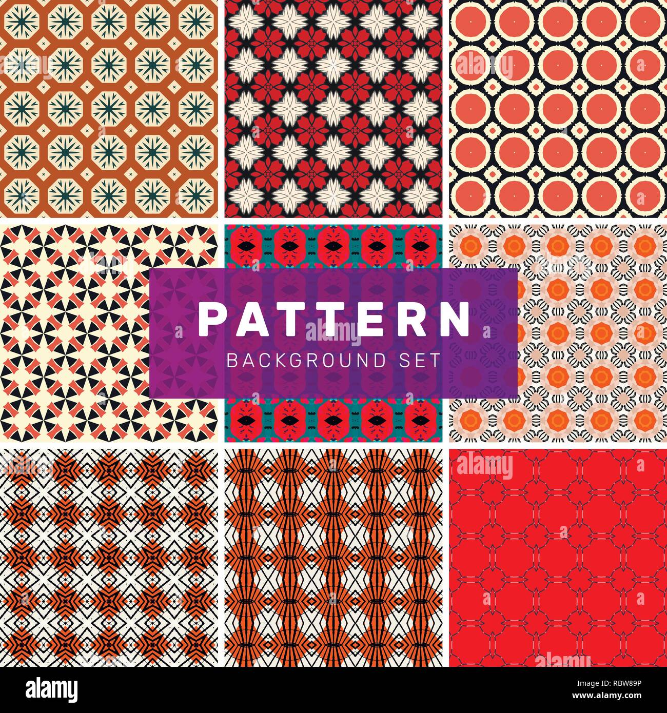 Set of geometric abstract patterns Stock Vector Image & Art - Alamy