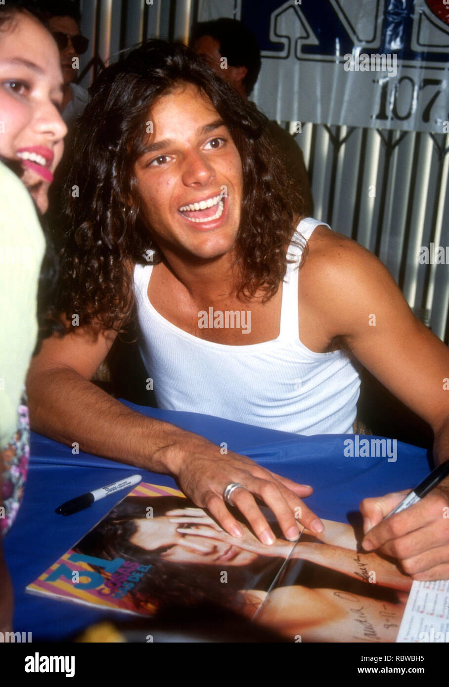 LOS ANGELES, CA - AUGUST 17: Singer Ricky Martin attends in store ...