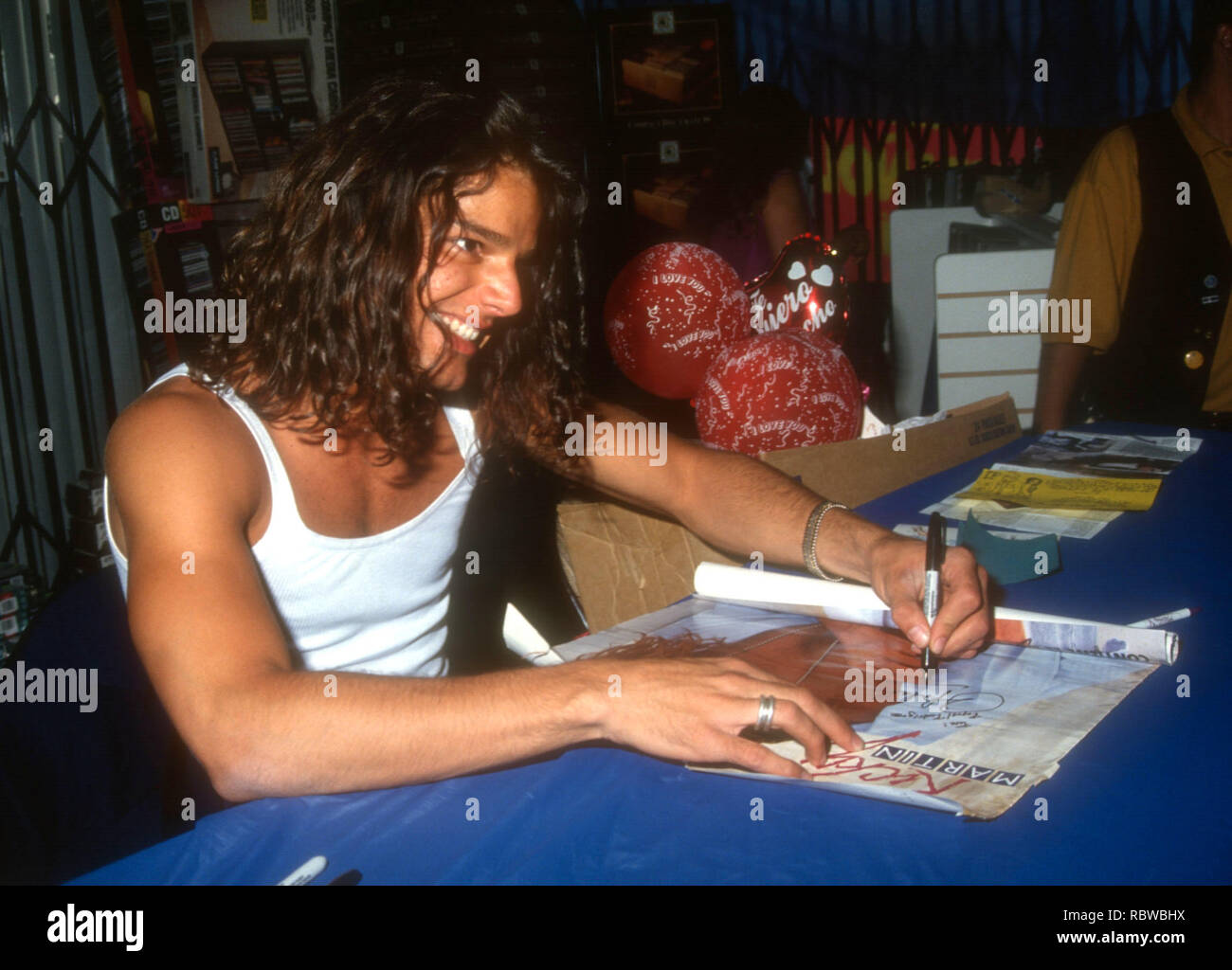 LOS ANGELES, CA - AUGUST 17: Singer Ricky Martin attends in store ...