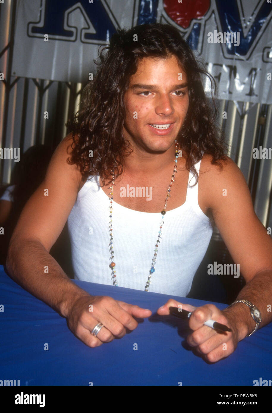 LOS ANGELES, CA - AUGUST 17: Singer Ricky Martin attends in store ...