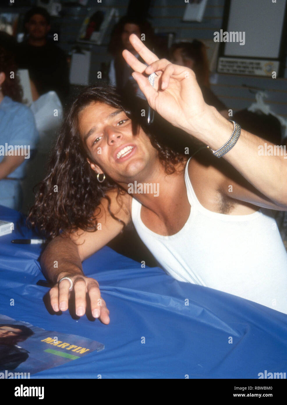LOS ANGELES, CA - AUGUST 17: Singer Ricky Martin attends in store ...