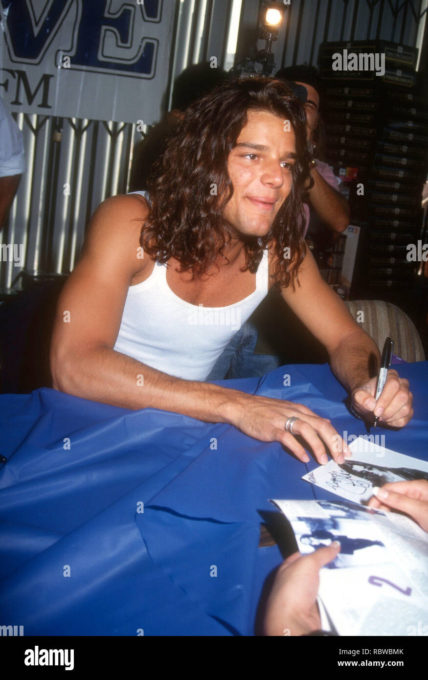 LOS ANGELES, CA - AUGUST 17: Singer Ricky Martin attends in store ...